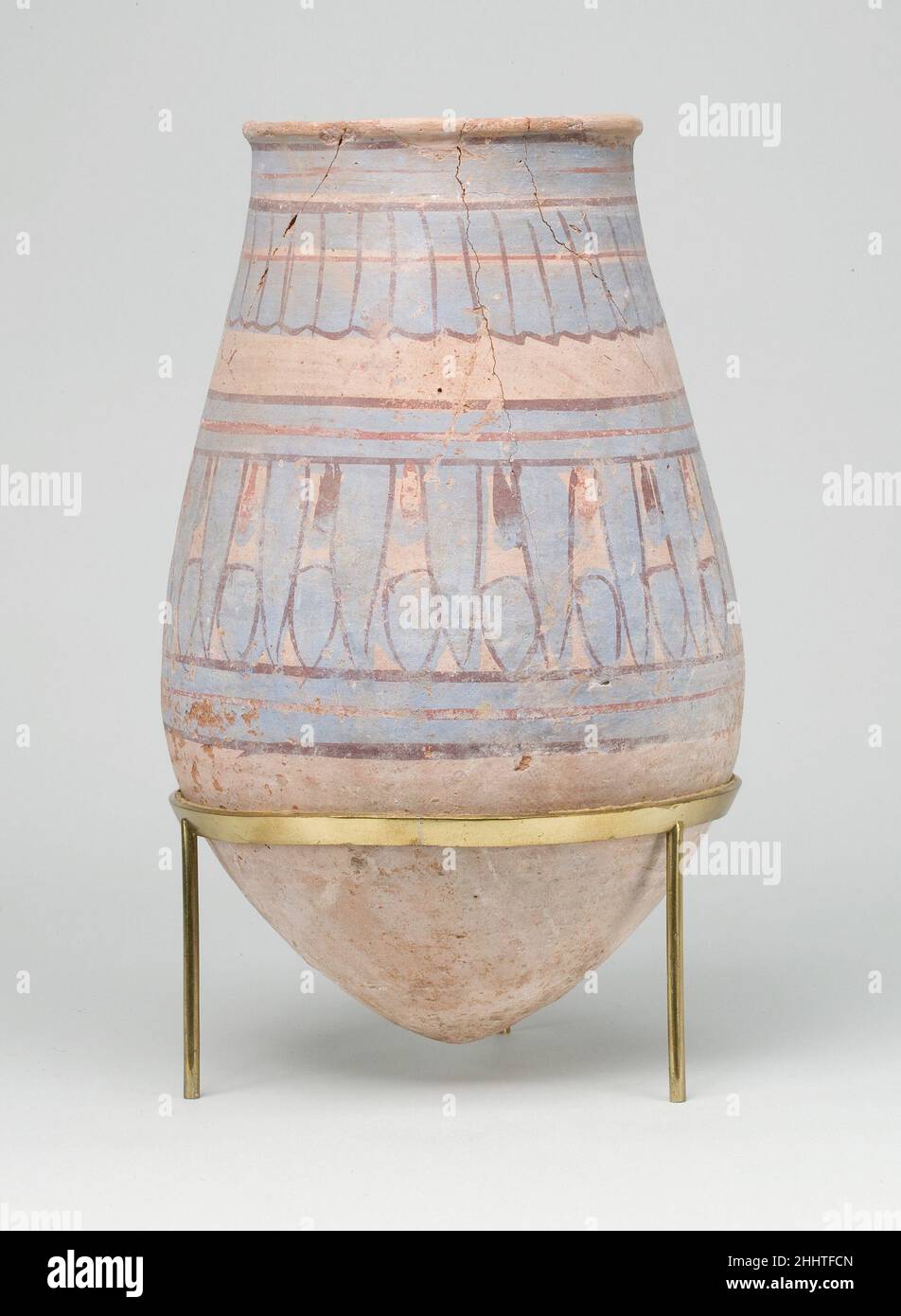 Blue-painted Jar from Malqata ca. 1390–1353 B.C. New Kingdom. Blue ...