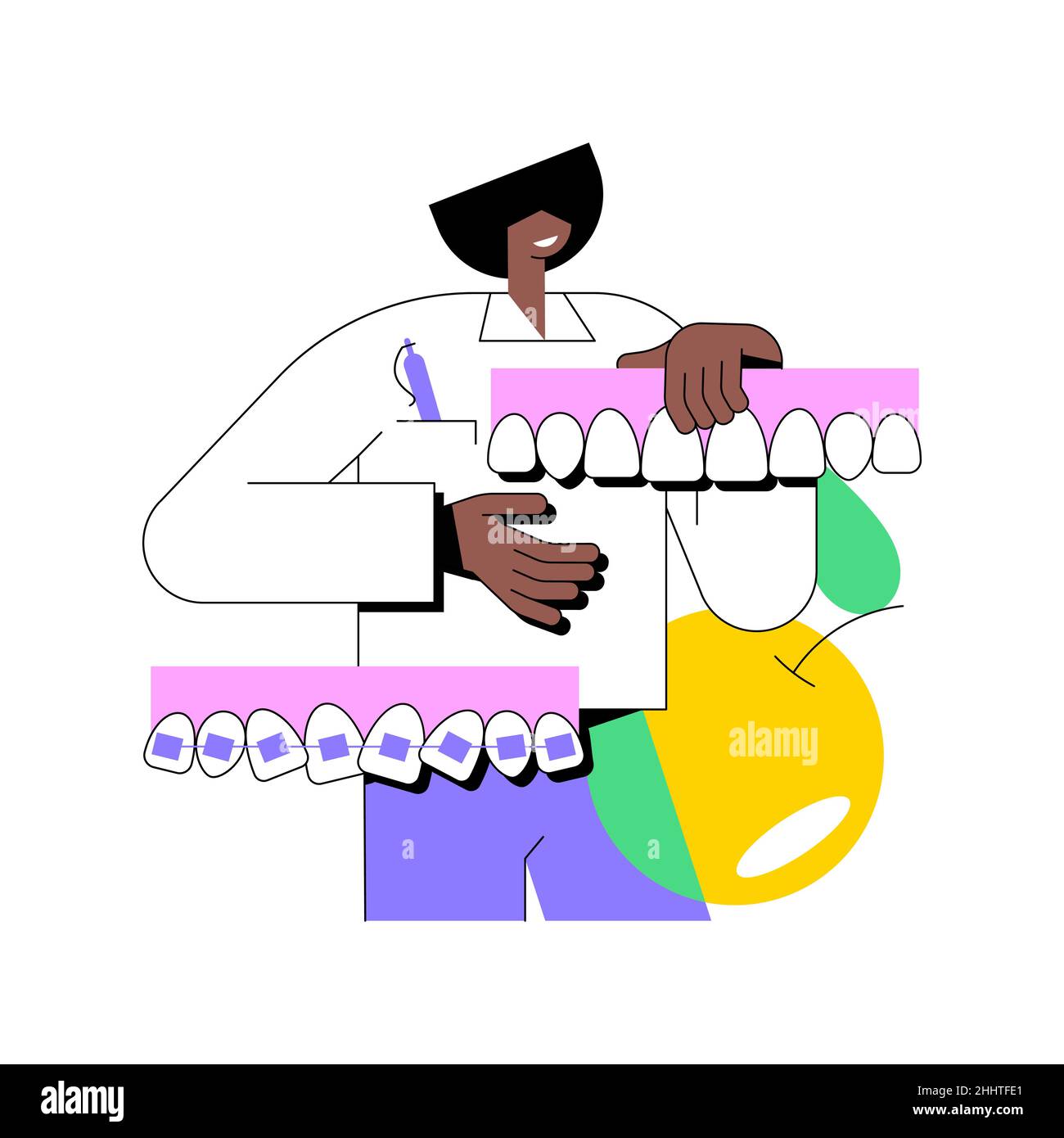 Orthodontic services abstract concept vector illustration. Orthodontic ...