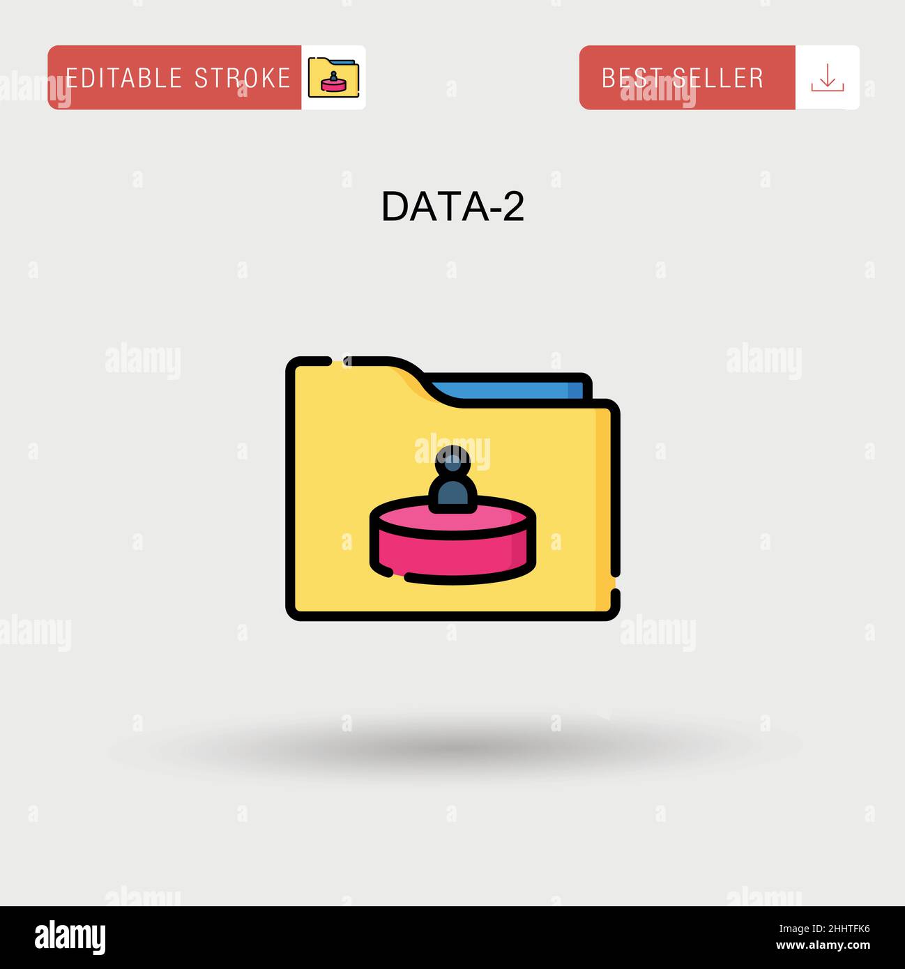 Data-2 Simple vector icon Stock Vector Image & Art - Alamy