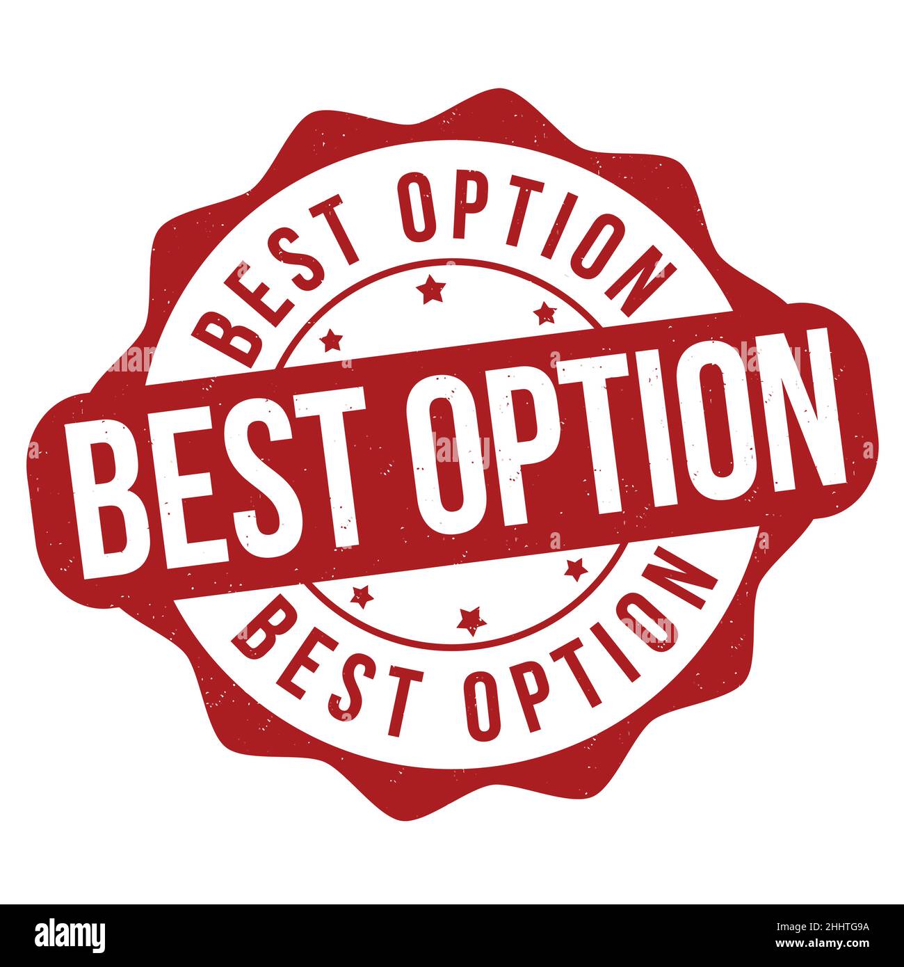 Best option grunge rubber stamp on white background, vector ...