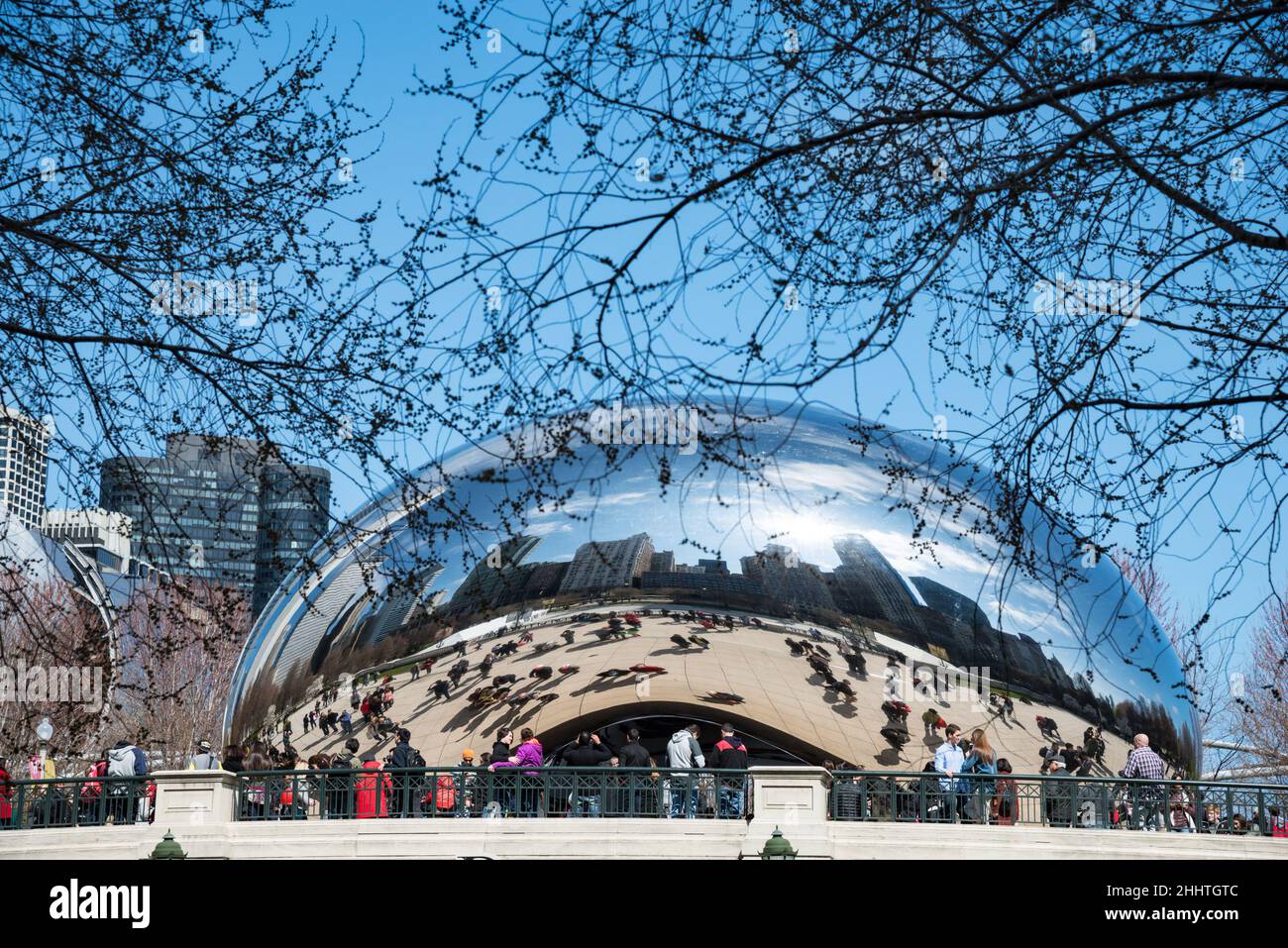 Chicago Bean, Millennial Park Stock Photo - Alamy