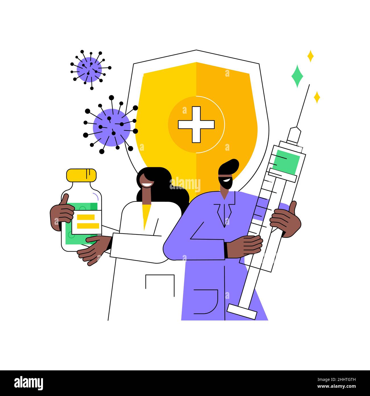 Vaccination program abstract concept vector illustration. Vaccination ...