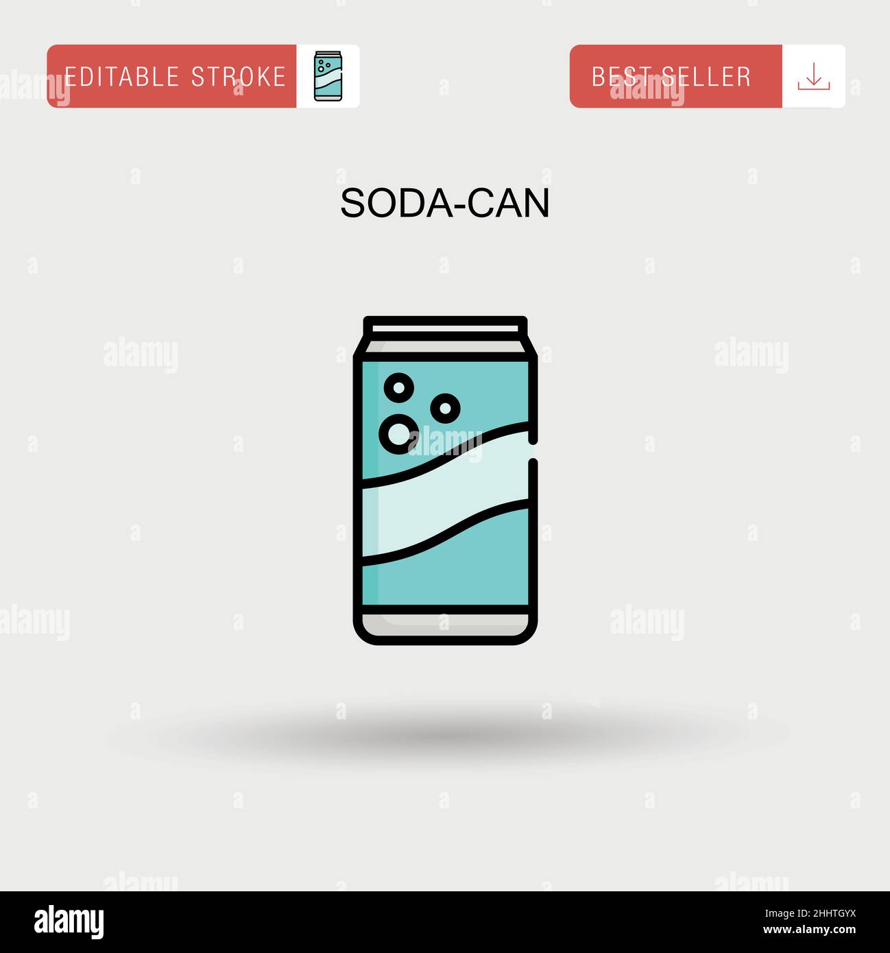 Soda-can Simple vector icon Stock Vector Image & Art - Alamy