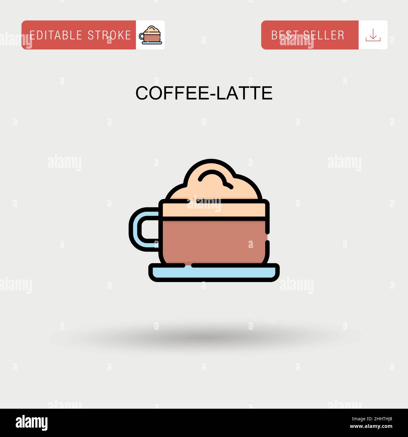 Coffee foam heart Stock Vector Images - Alamy