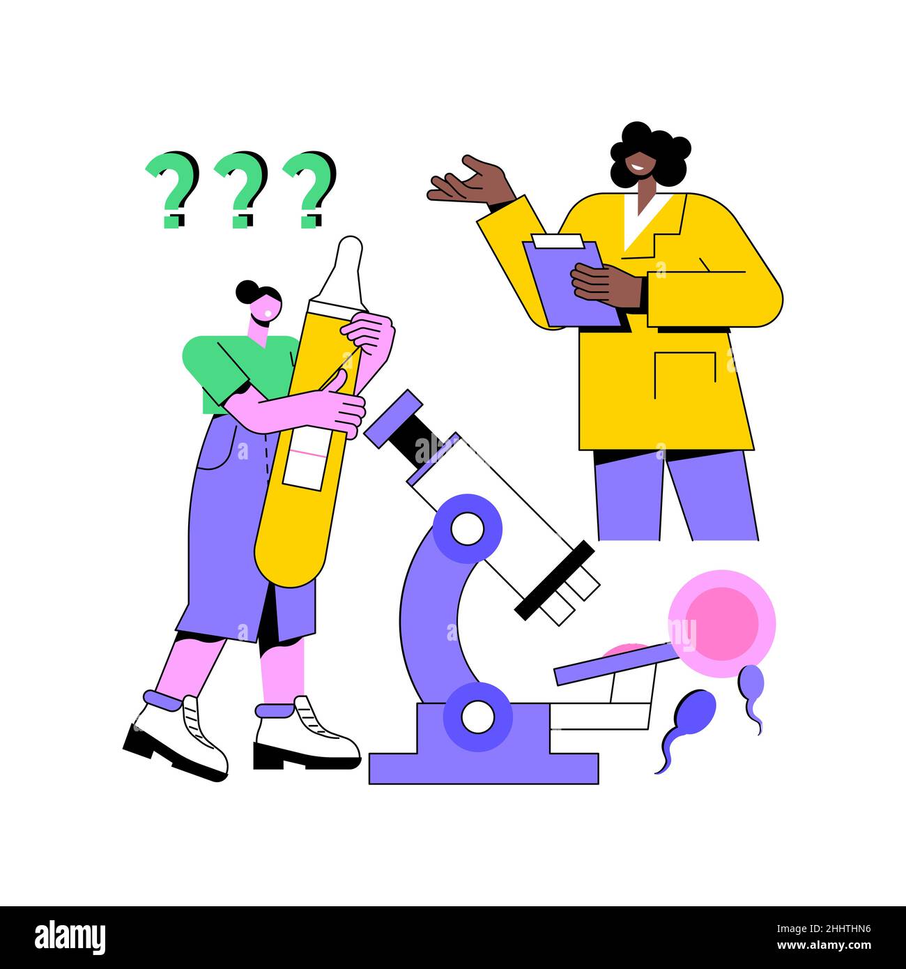 Infertility diagnosis abstract concept vector illustration. Female ...