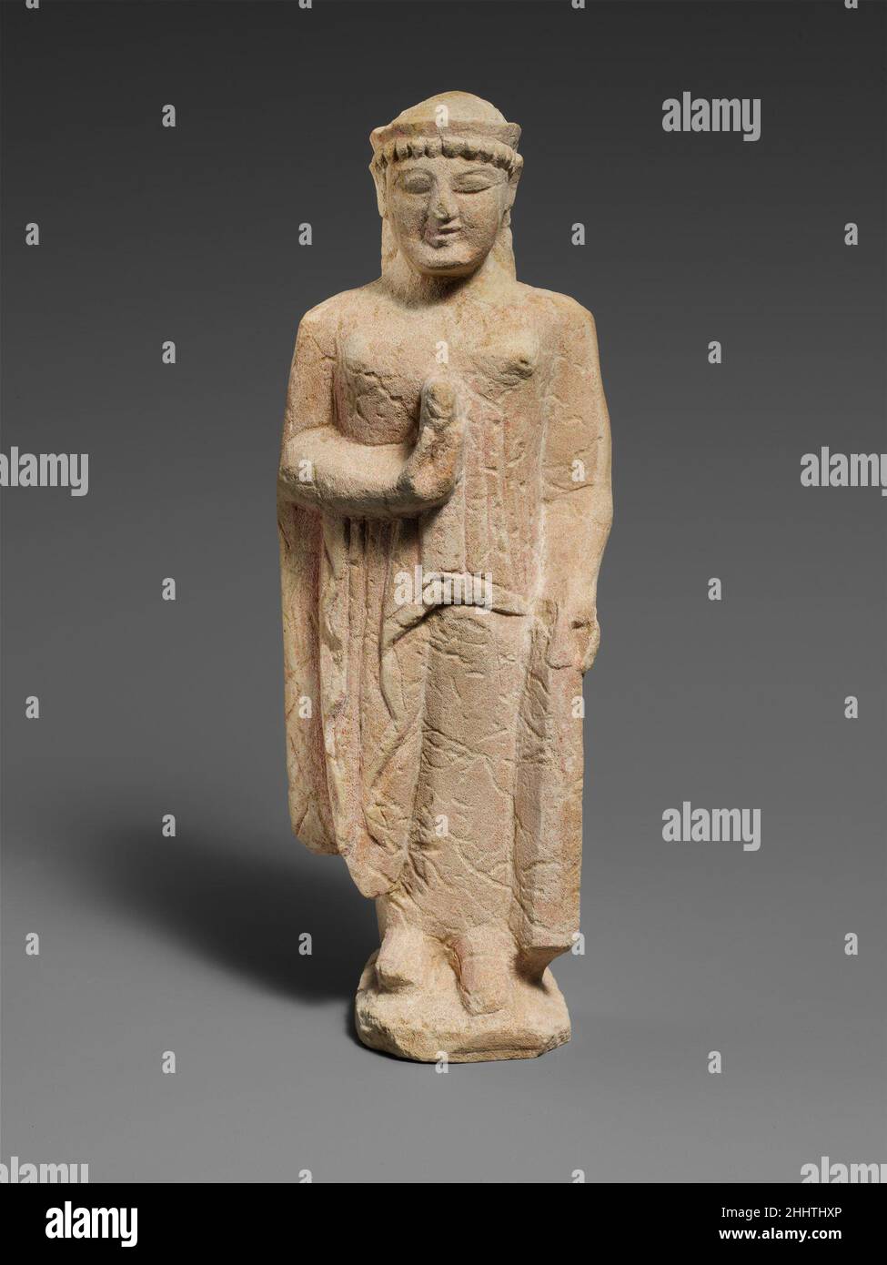 Limestone woman 6th century B.C. Cypriot Cypriot sculptors assimilated ...
