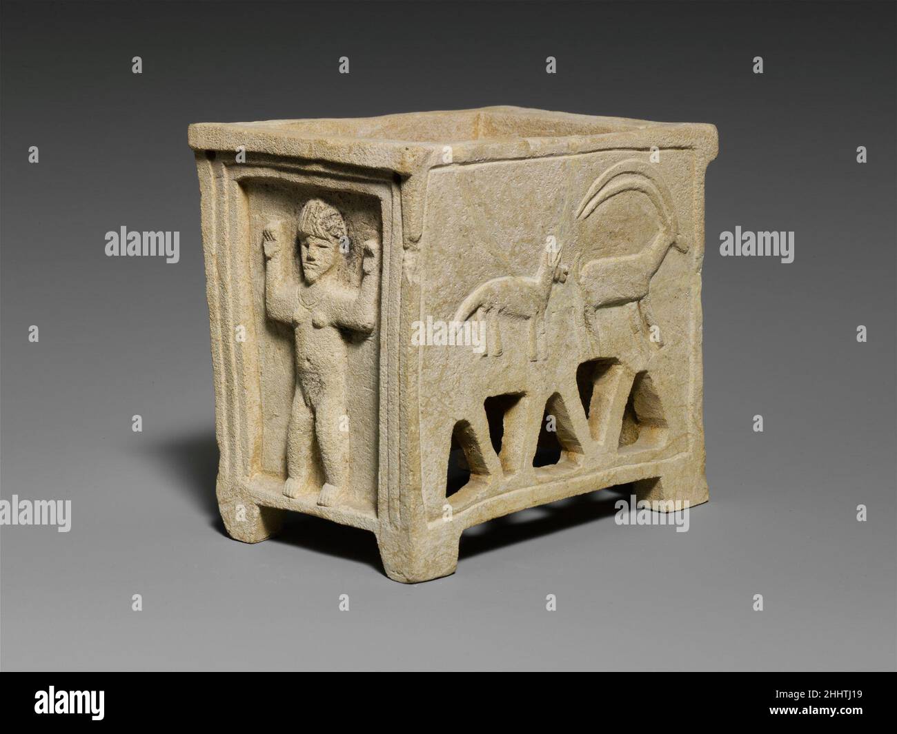 Limestone coffin model ca. 1050–950 B.C. Cypriot This model is ...