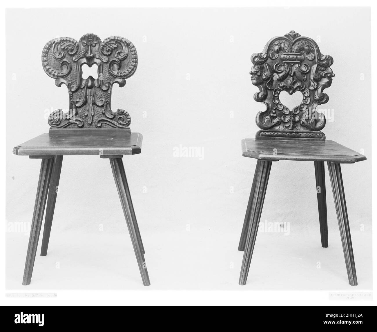 Chair 18th century Swiss. Chair. Swiss. 18th century. Wood. Woodwork ...