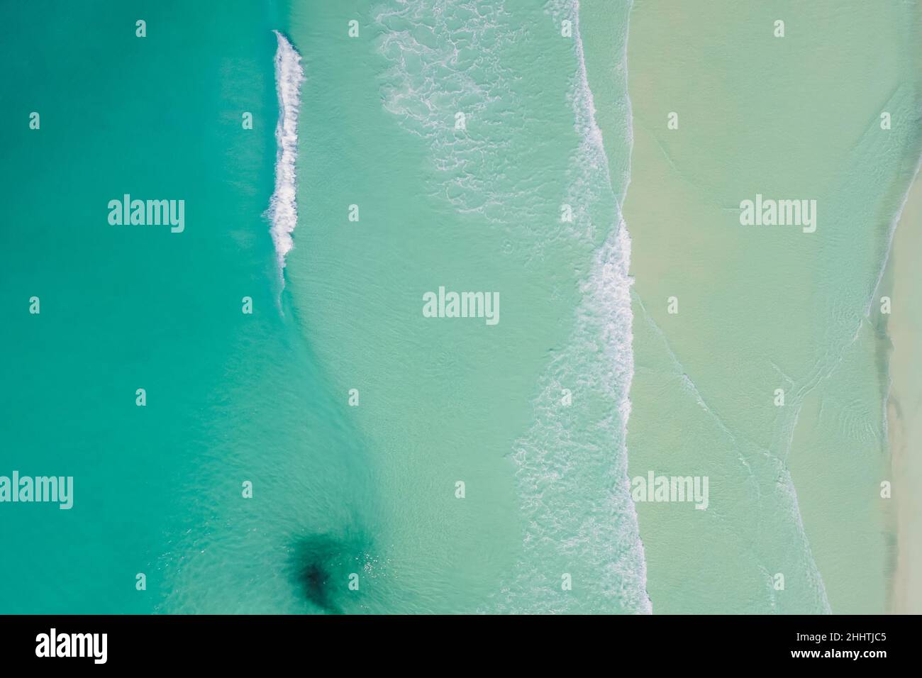 Top view beautiful tropical blue hi-res stock photography and images ...
