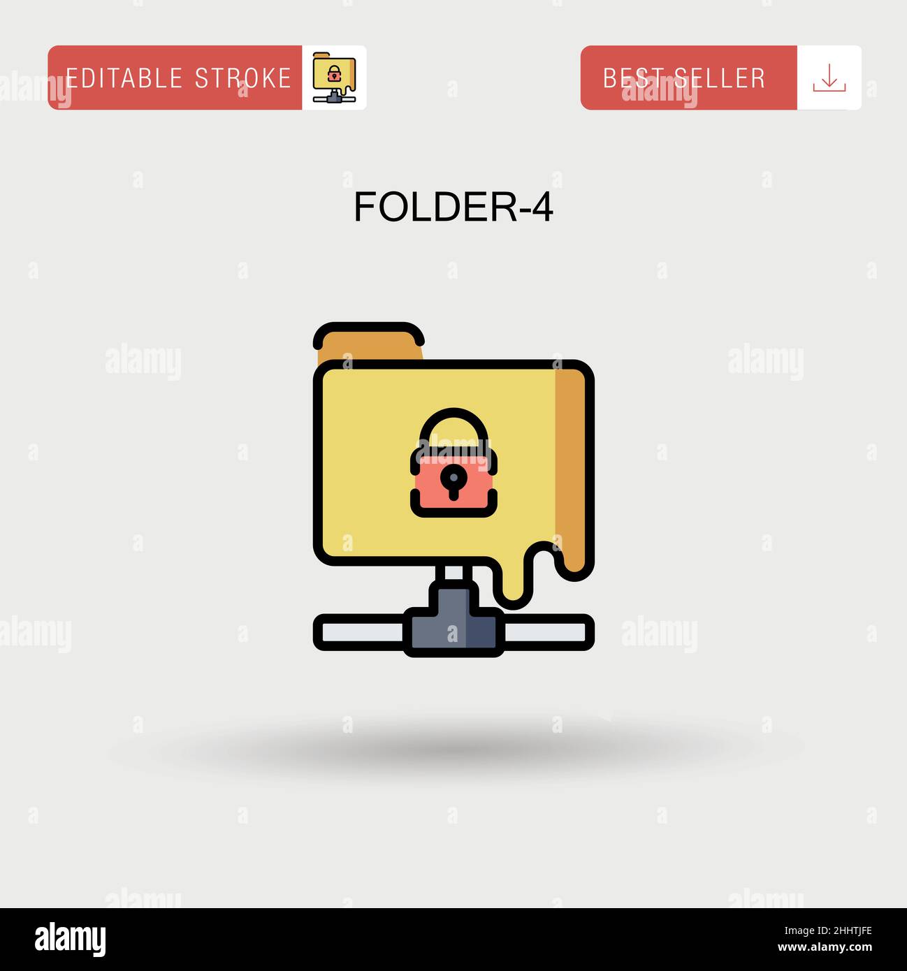 Double gate brochure mockup Stock Vector Images - Alamy