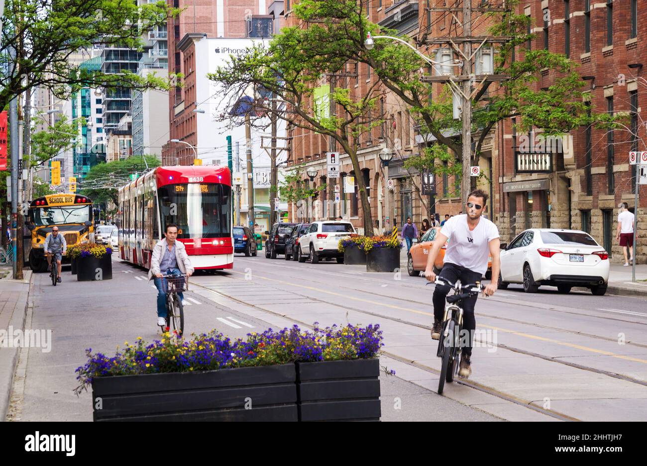 Toronto, Canada - 06 09 2018: More and more Torontonians choose healthy ...
