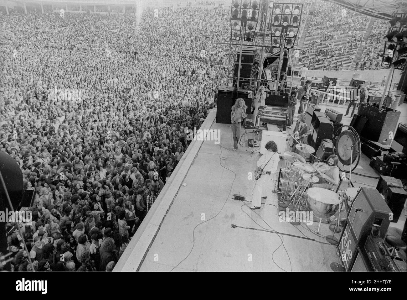 LED ZEPPELIN-{B&W}-JIMMY PAGE & ROBERT PLANT-KEZAR STADIUM-SAN ...