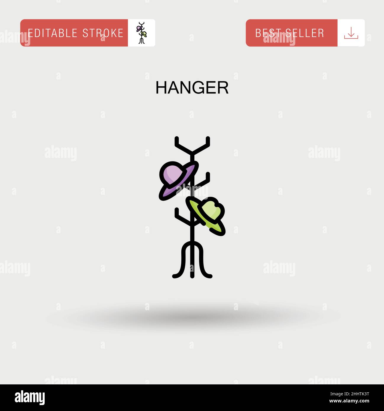 Hanger shape Stock Vector Images - Alamy