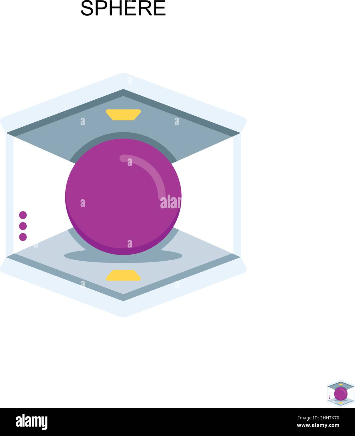 Sphere Simple vector icon.Perfect color modern pictogram on editable ...