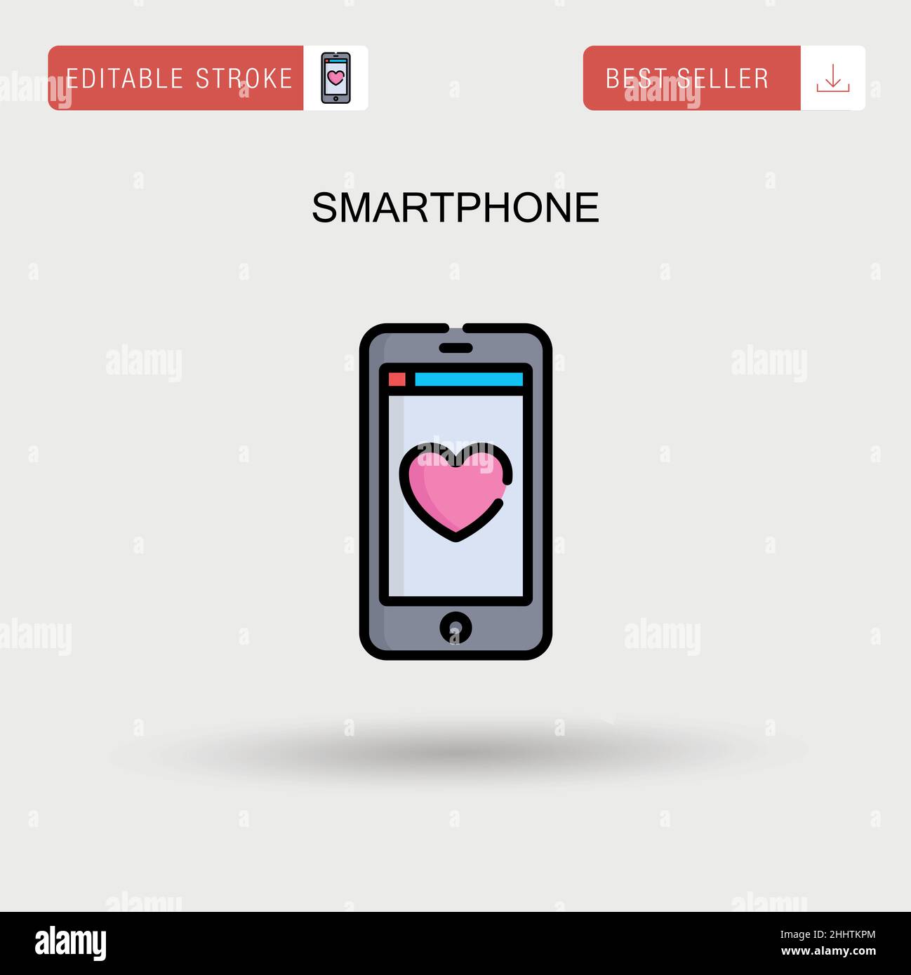 Smartphone Simple vector icon Stock Vector Image & Art - Alamy