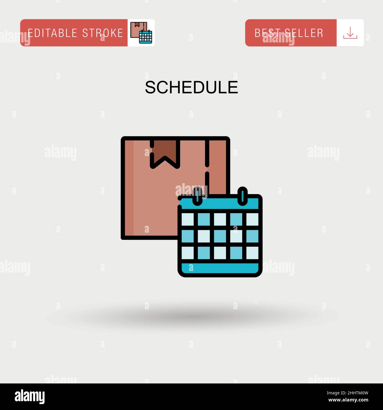 Schedule Simple vector icon Stock Vector Image & Art - Alamy