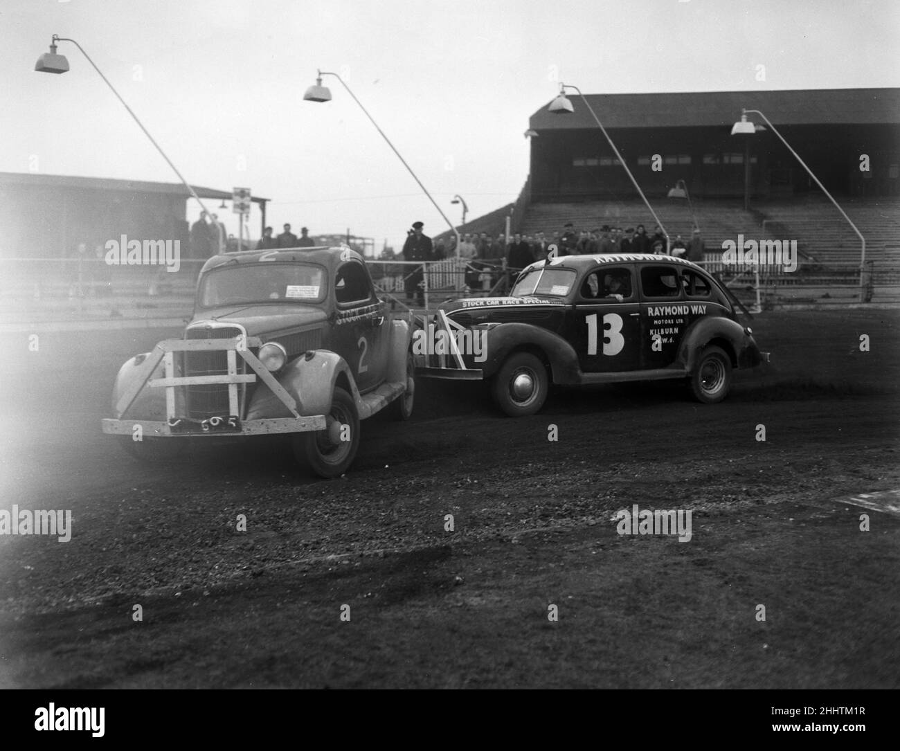 Stock Car Racing, practice session, New Cross Stadium, Hornshay Street ...