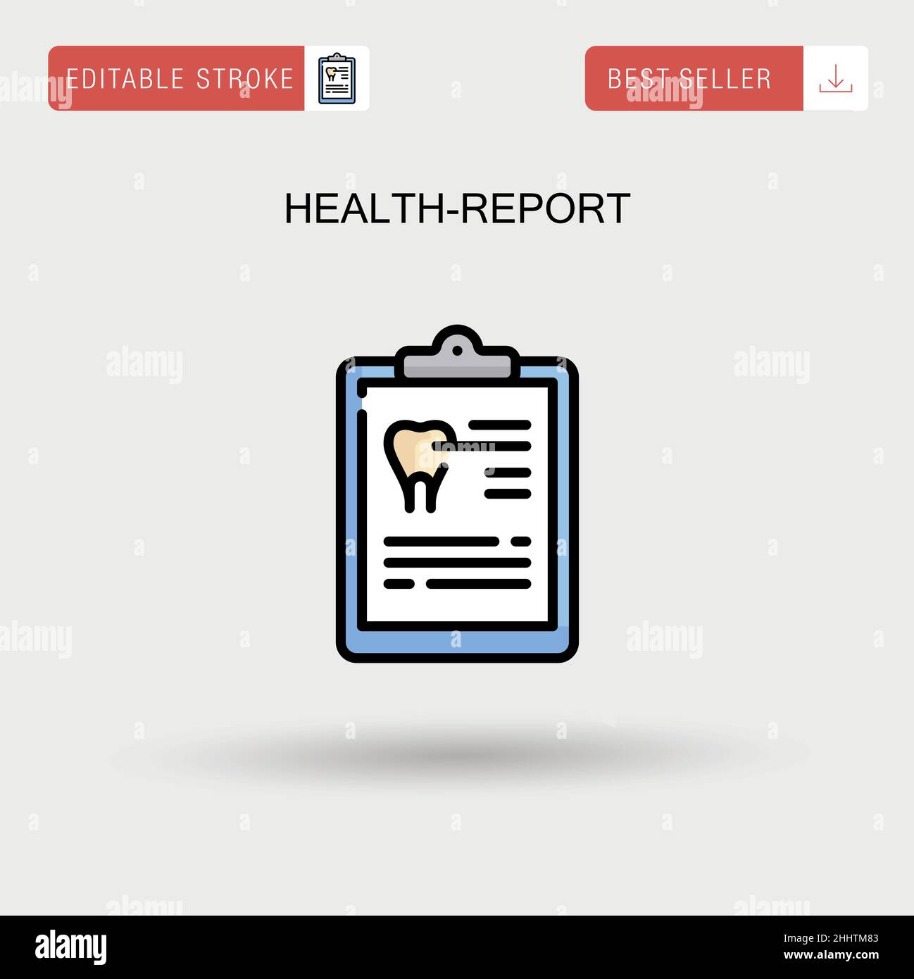 Health-report Simple vector icon Stock Vector Image & Art - Alamy