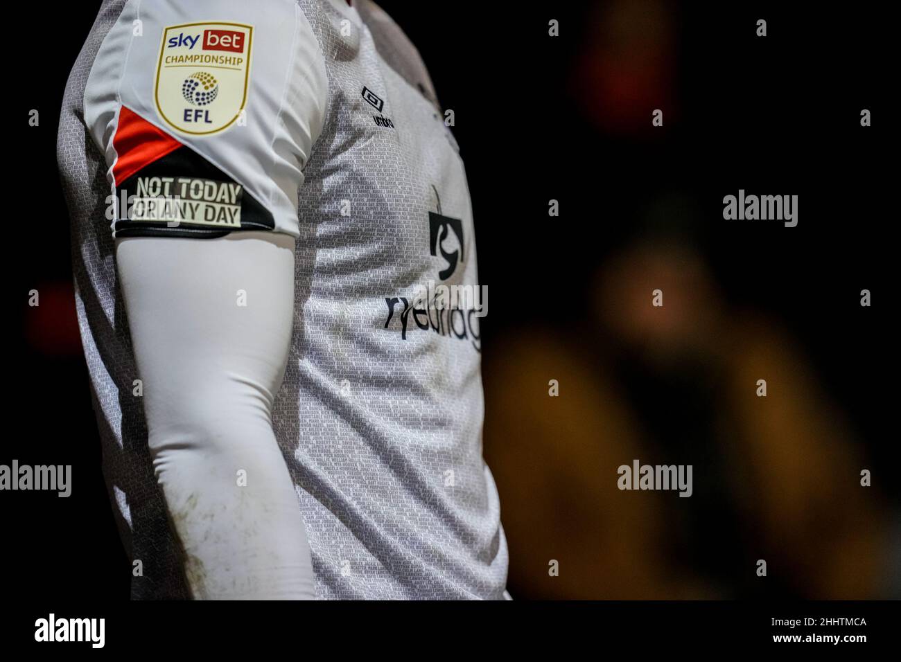 Luton, UK. 19th Jan, 2022. The Luton Town Legends shirt worn during the ...