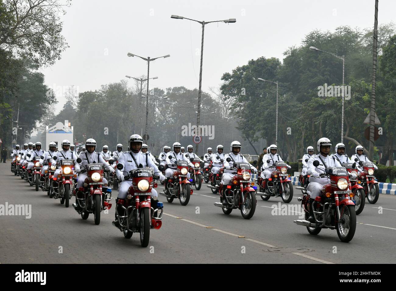 India republic day parade motor hi-res stock photography and images - Alamy
