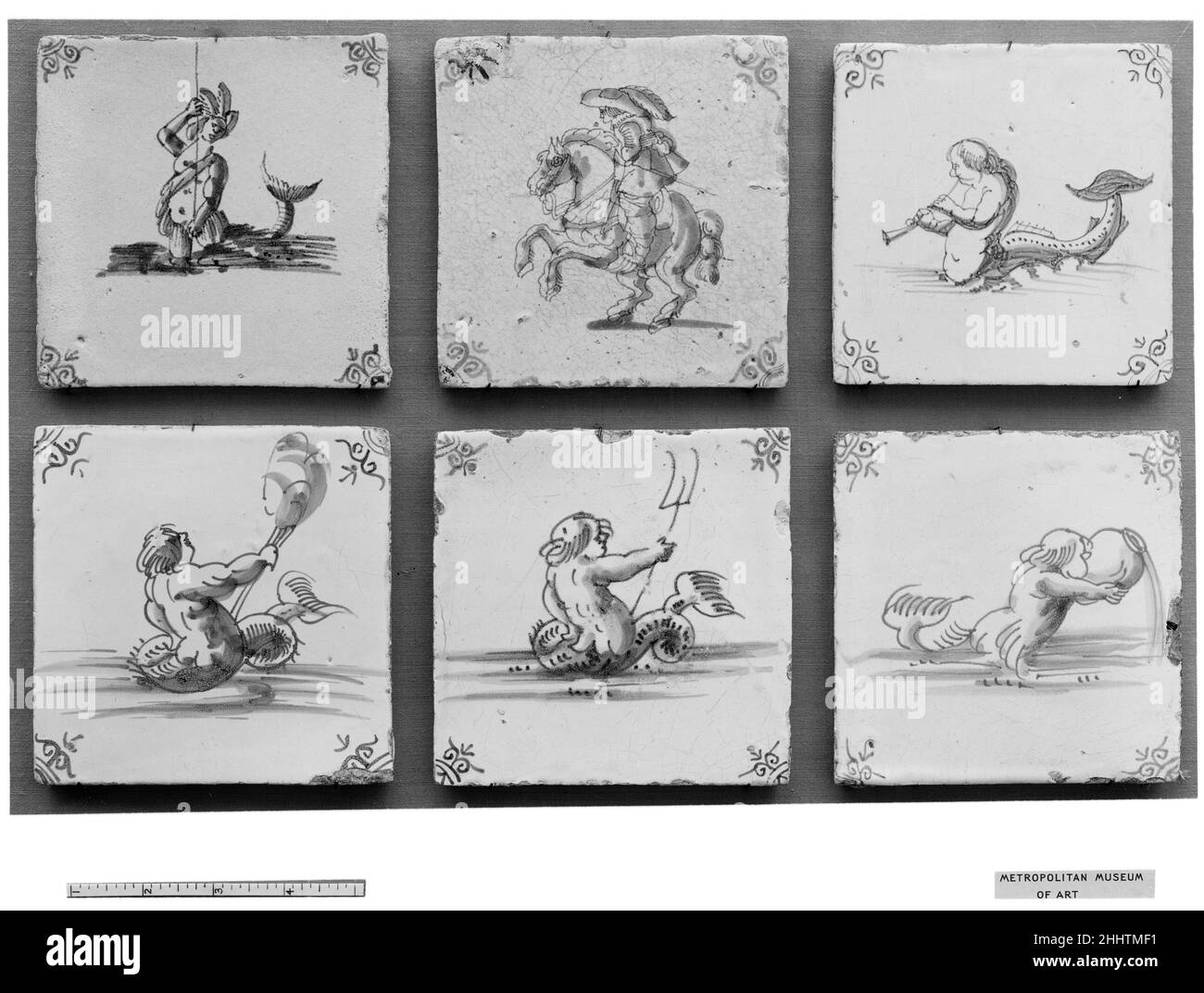 Tile second half 17th century Dutch. Tile. Dutch. second half 17th century. Tin-glazed ...