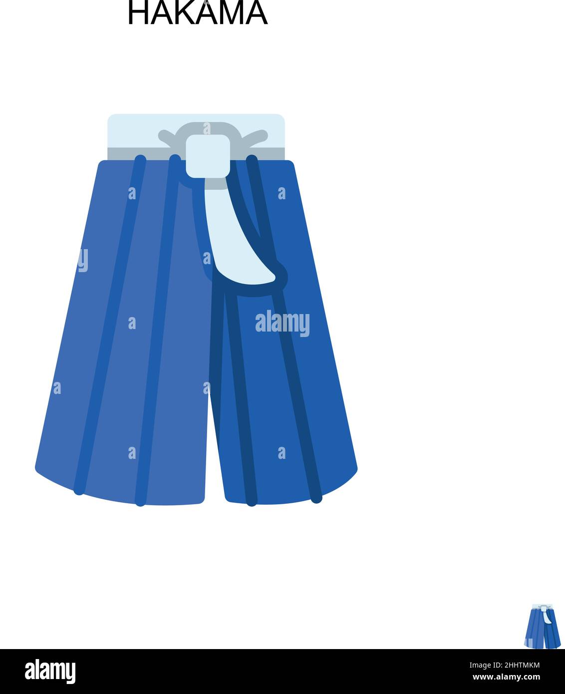 Hakama Simple vector icon.Perfect color modern pictogram on editable ...