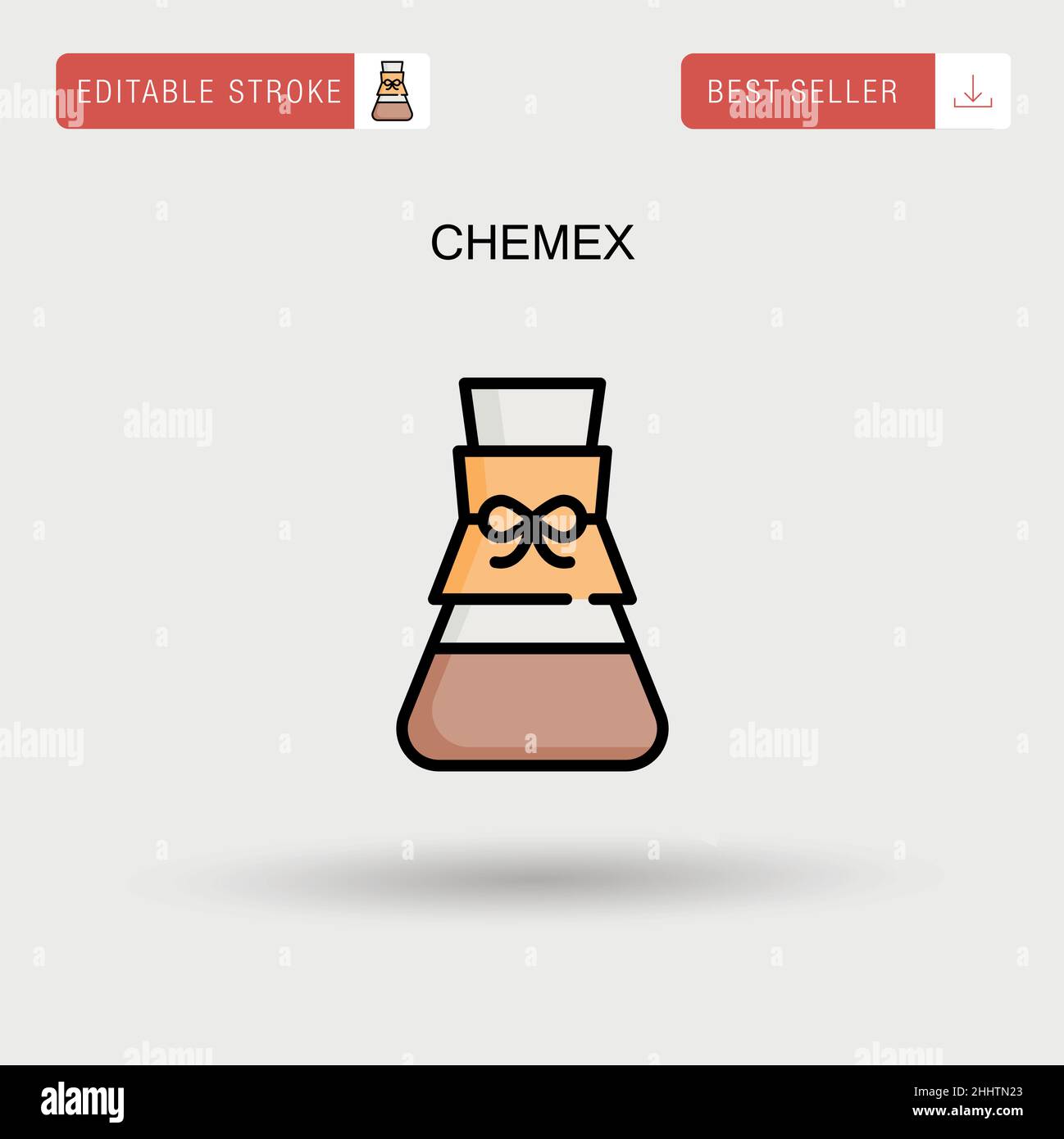 Chemex Simple vector icon Stock Vector Image & Art - Alamy