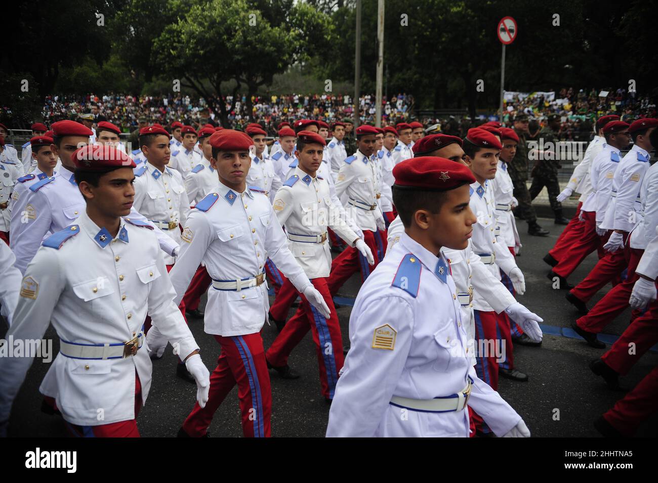 Military parade on Independence Day. Brazilian armed forces special ...