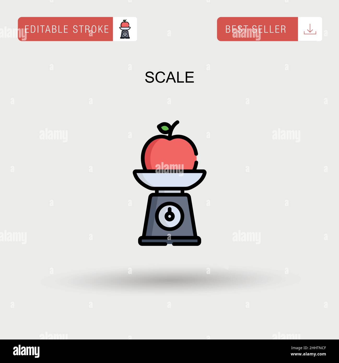 Scale Simple vector icon Stock Vector Image & Art - Alamy