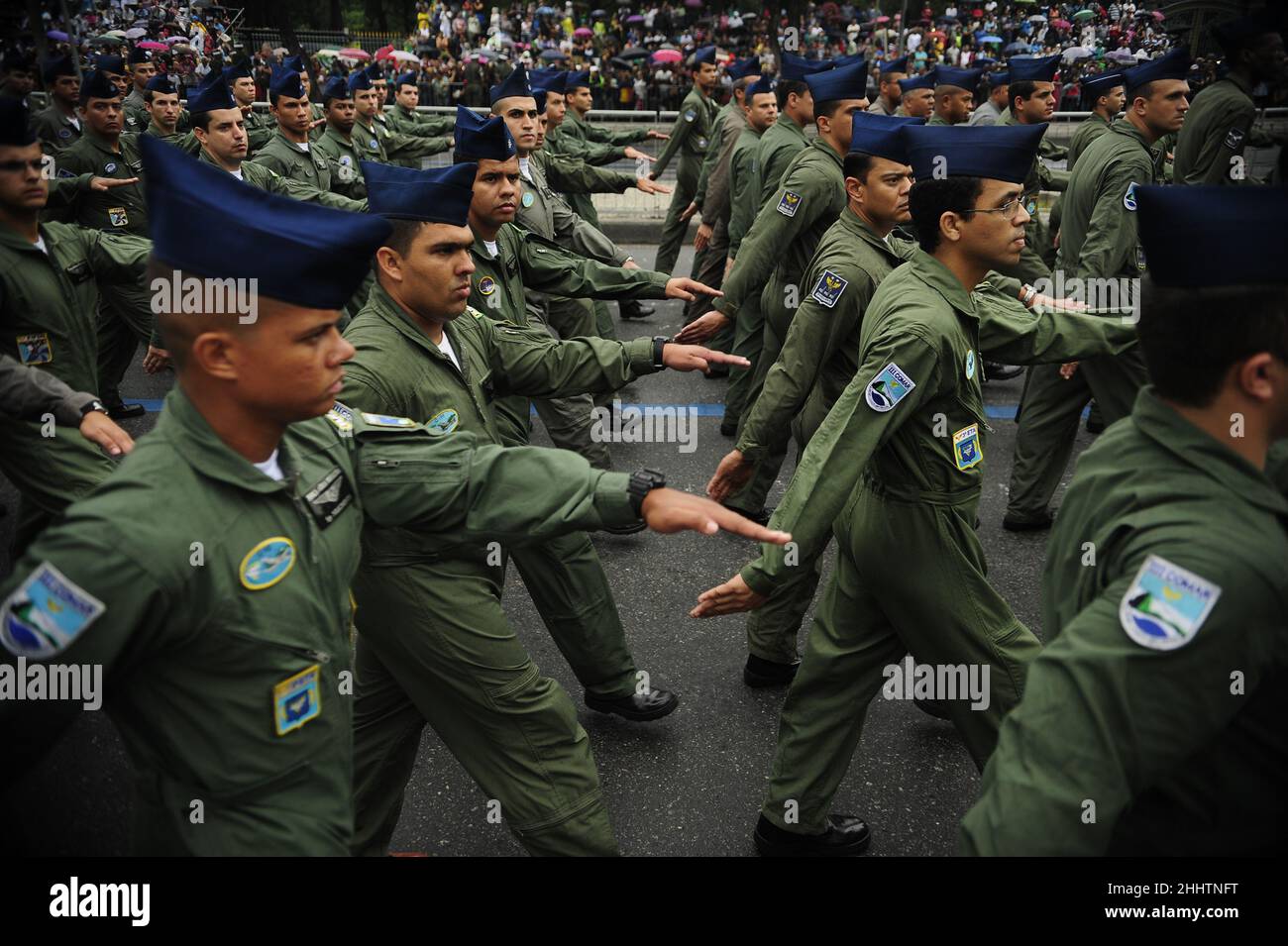 Military parade on Independence Day. Brazilian armed forces special ...