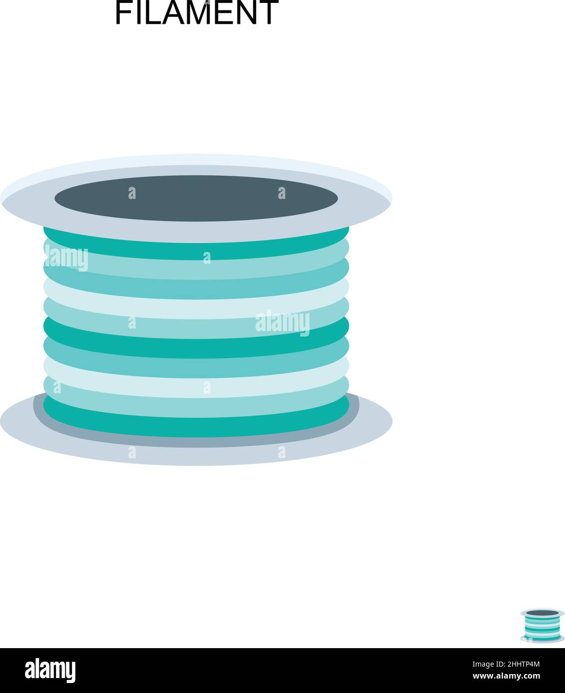 Filament Simple vector icon.Perfect color modern pictogram on editable ...