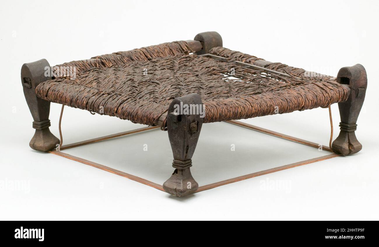 Stool ca. 1550–1295 B.C. New Kingdom. Stool. ca. 1550–1295 B.C.. Wood, reed. New Kingdom. From ...