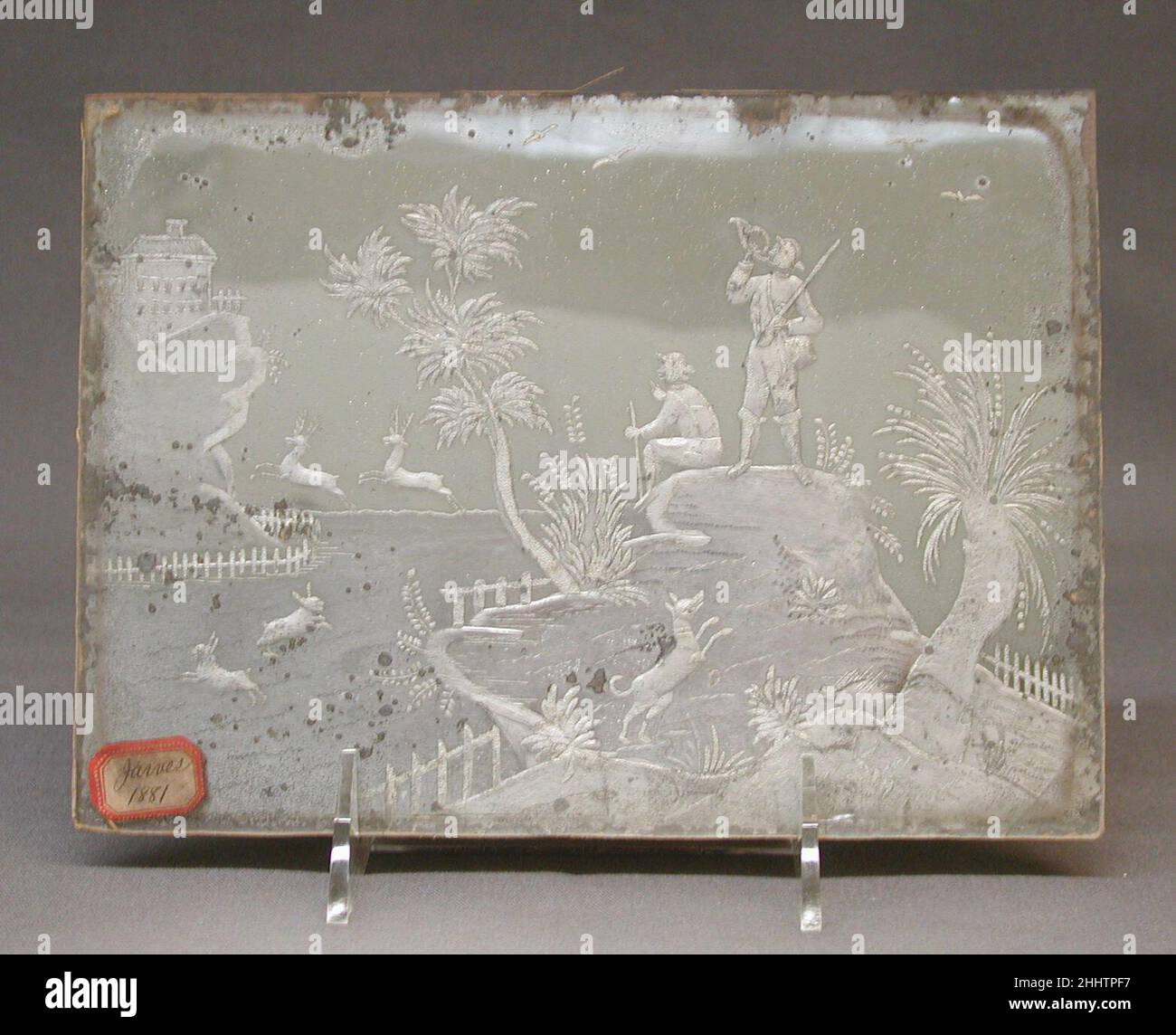 Hunting scene mid-18th century Italian, Venice (Murano). Hunting scene ...