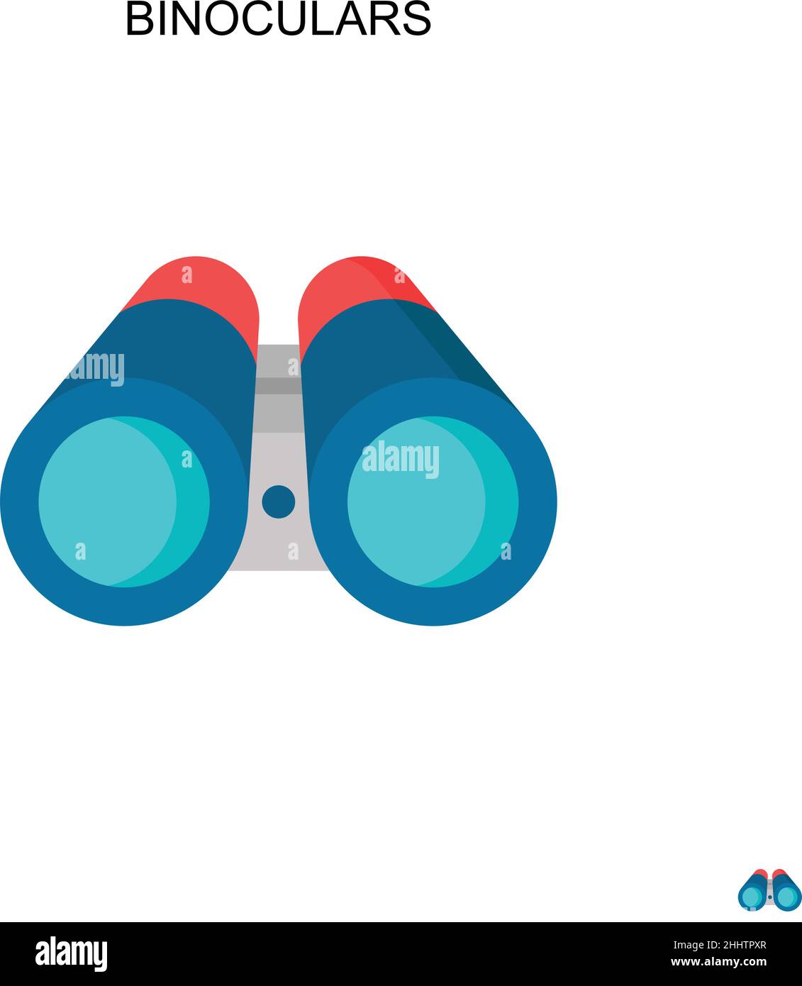 Binoculars Simple vector icon.Perfect color modern pictogram on ...