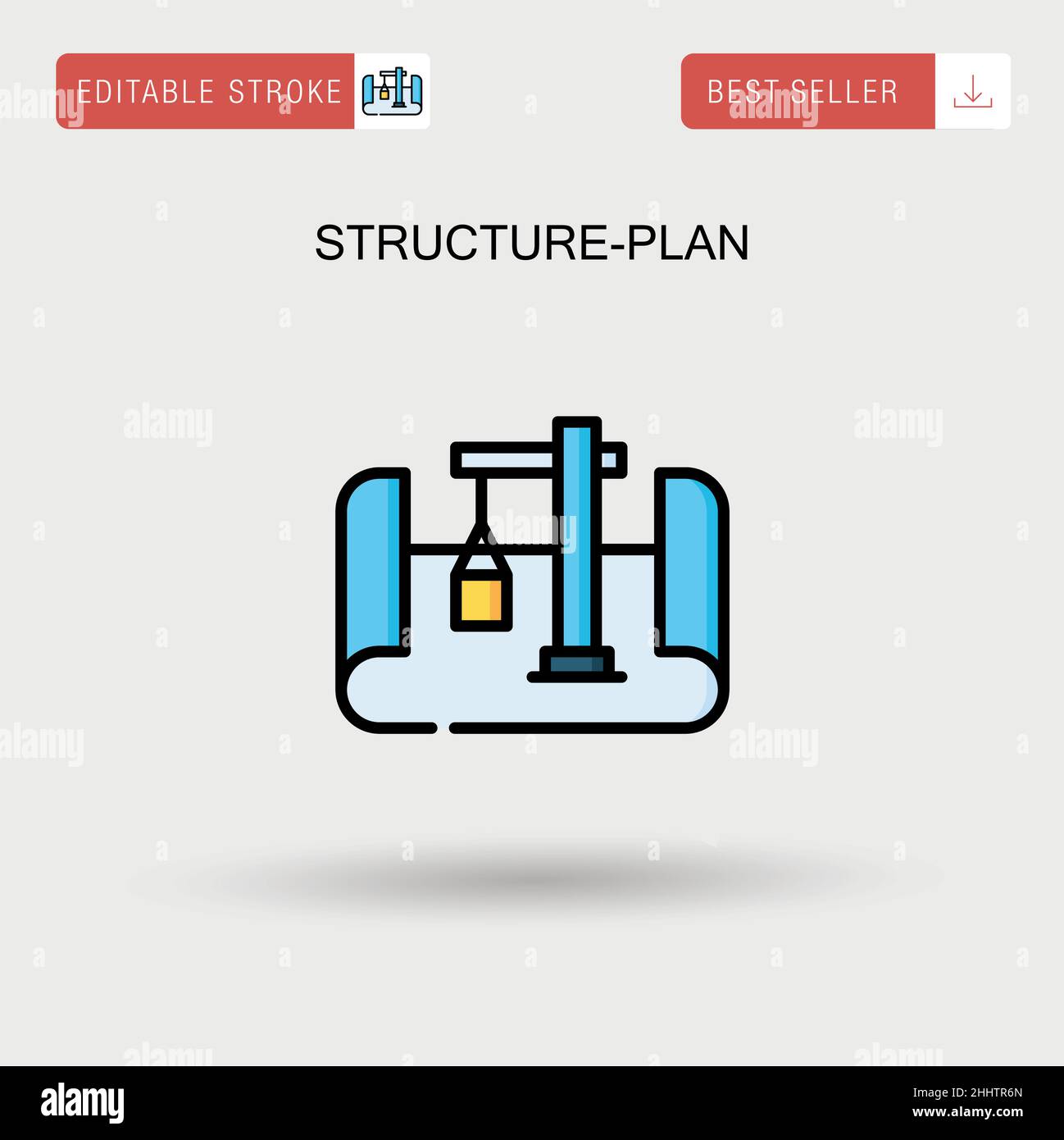 Structure-plan Simple vector icon Stock Vector Image & Art - Alamy