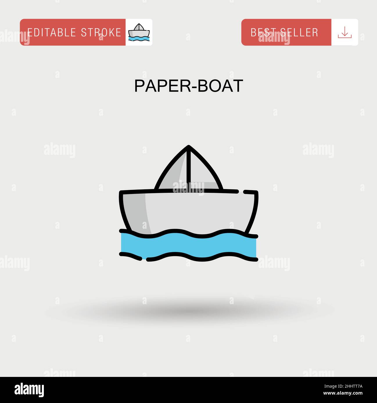 Simple boat Stock Vector Images - Alamy