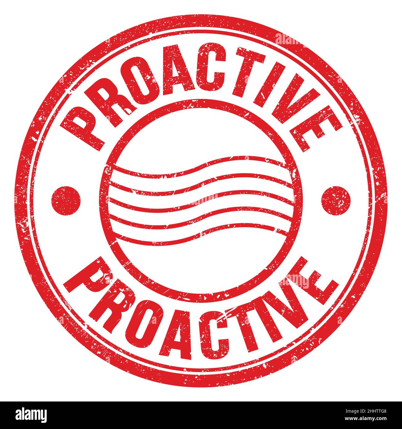PROACTIVE word written on red round postal stamp sign Stock Photo - Alamy
