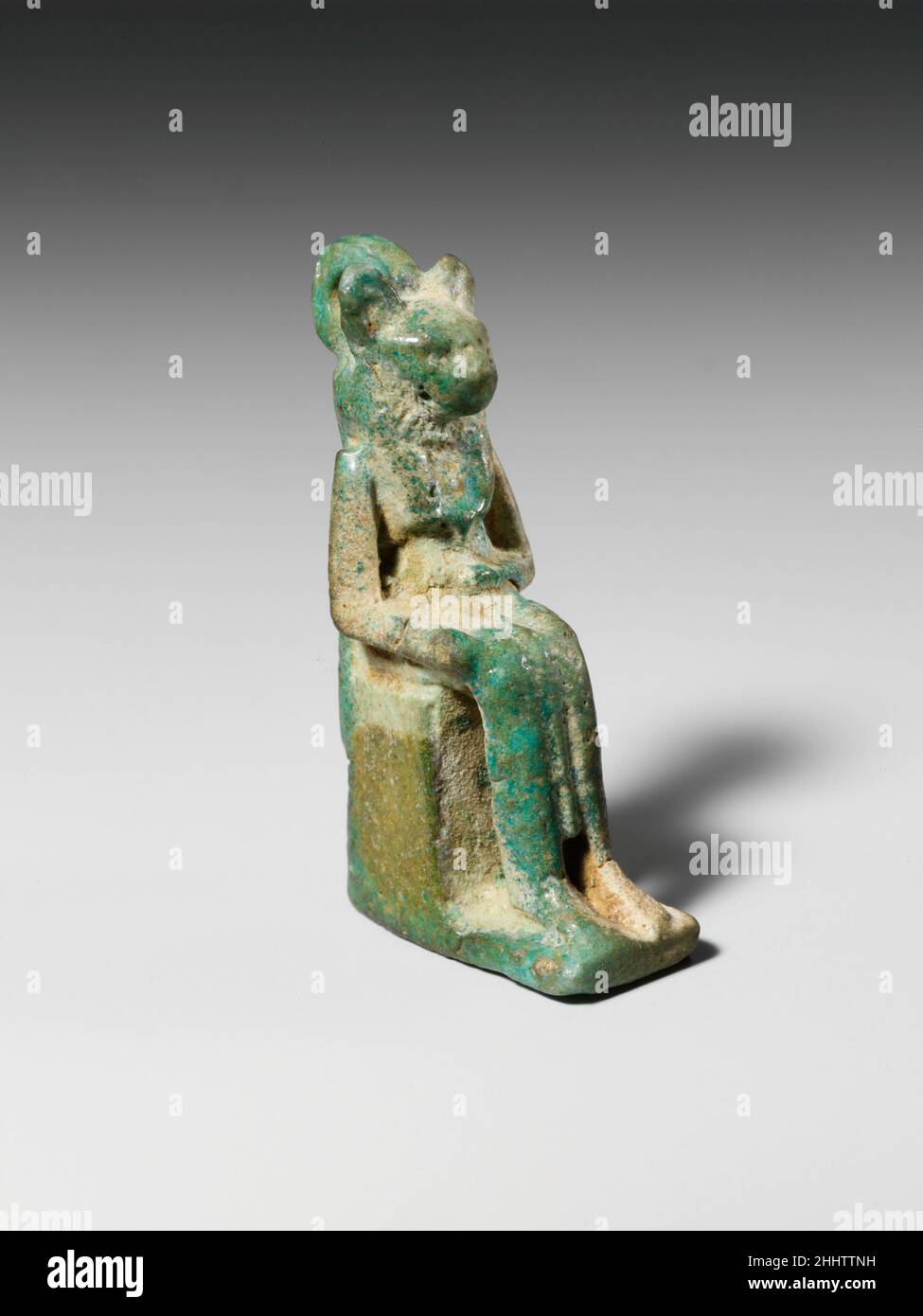 Faience amulet in the form of a lion-headed deity 664–30 B.C. Egyptian ...
