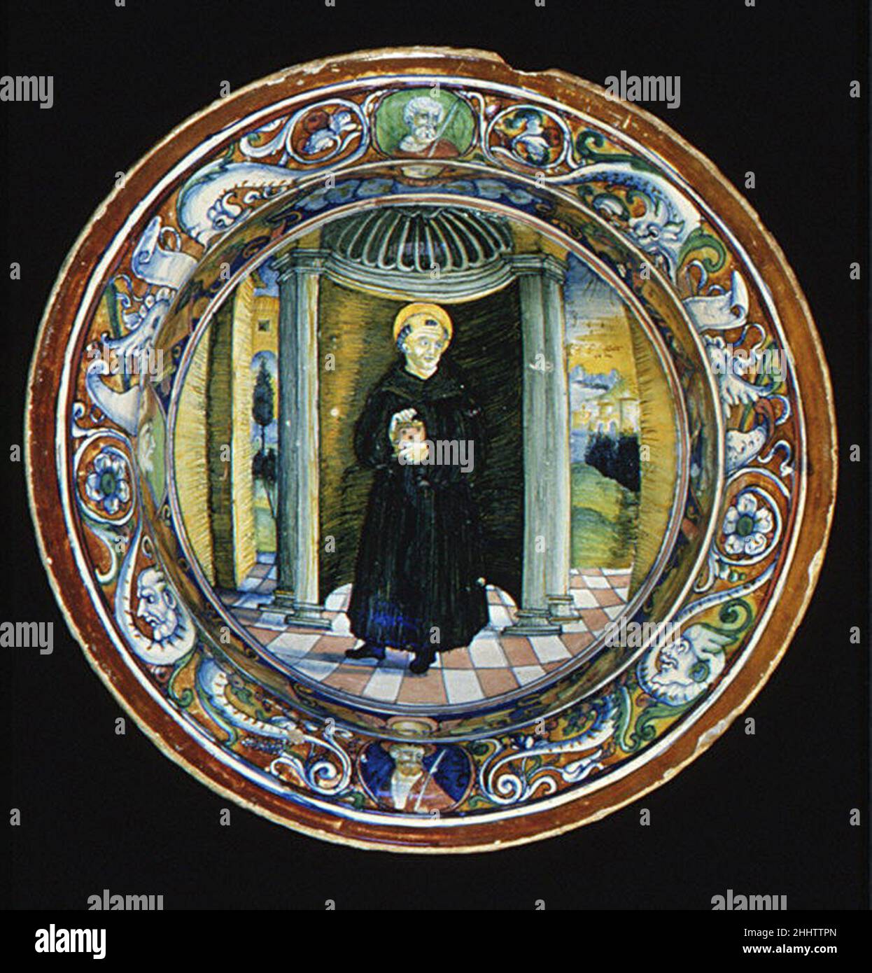 Bowl with Saint Nicholas of Tolentino 1524 Italian, Gubbio Figures in ...