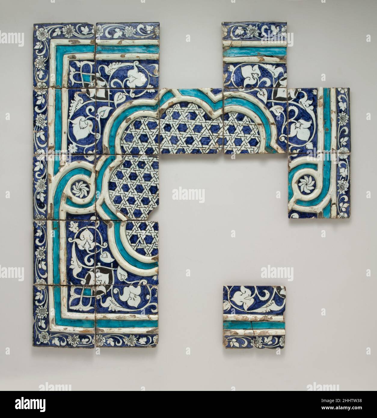 Tile Panel ca. 1430 These tiles represent a ceramic type produced by ...