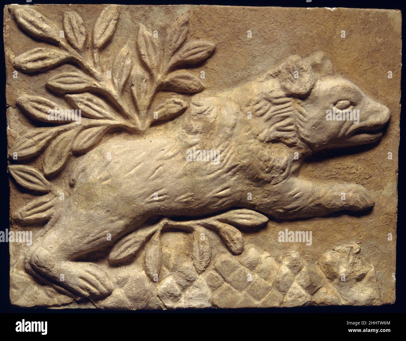 Wall panel with a charging bear ca. 6th century A.D. Sasanian Animal ...