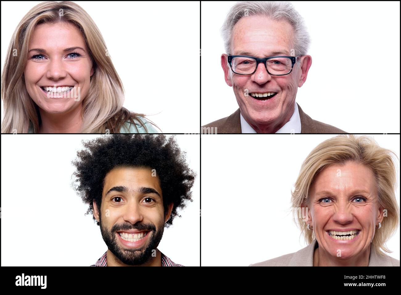 Group of people in front of a white background Stock Photo - Alamy