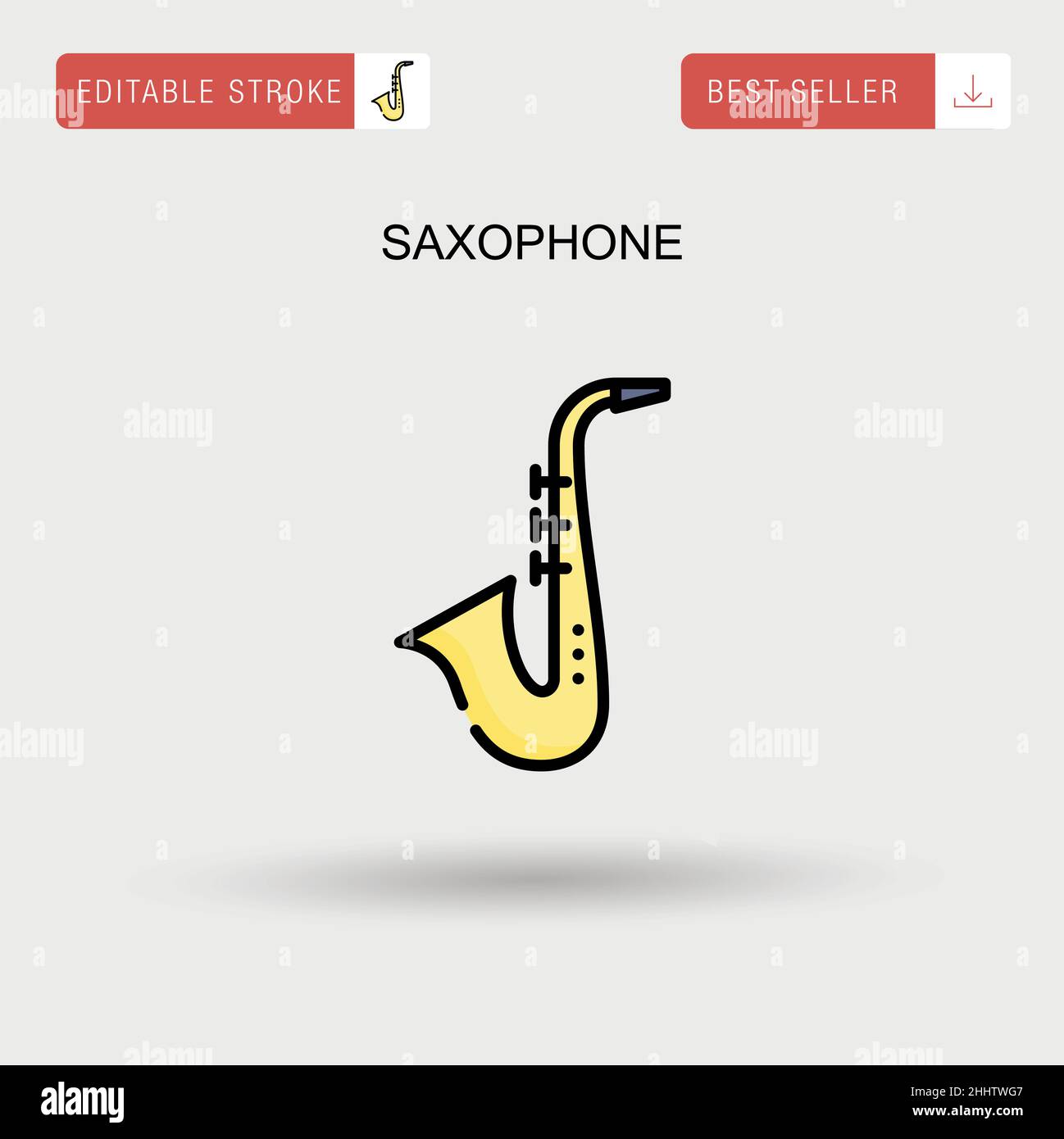 Music man male sax player Stock Vector Images - Alamy