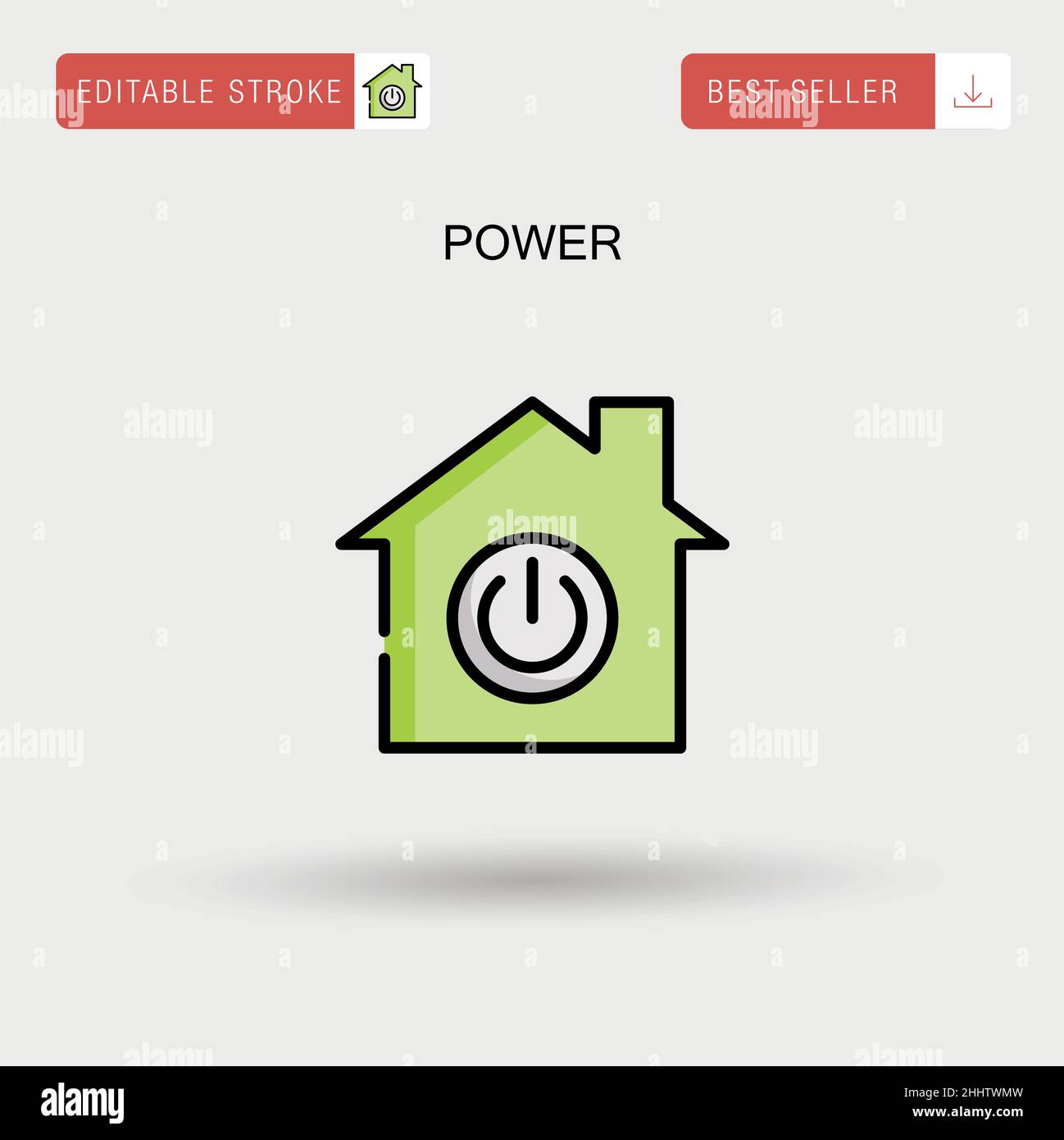Power Simple vector icon Stock Vector Image & Art - Alamy
