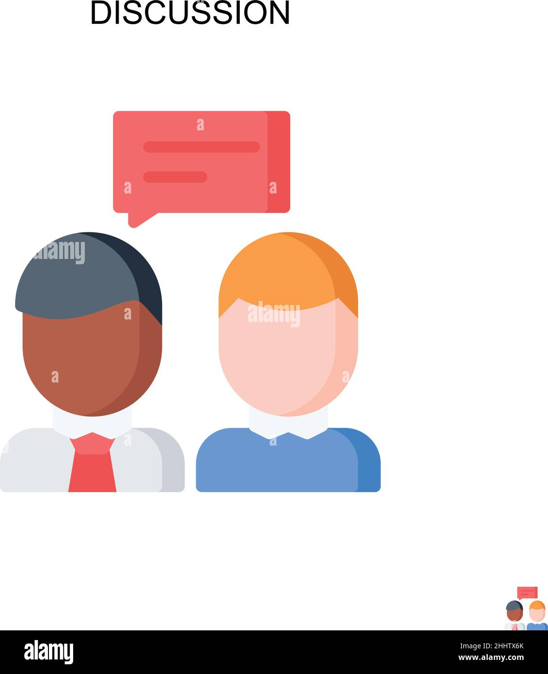 Discussion Simple vector icon.Perfect color modern pictogram on ...