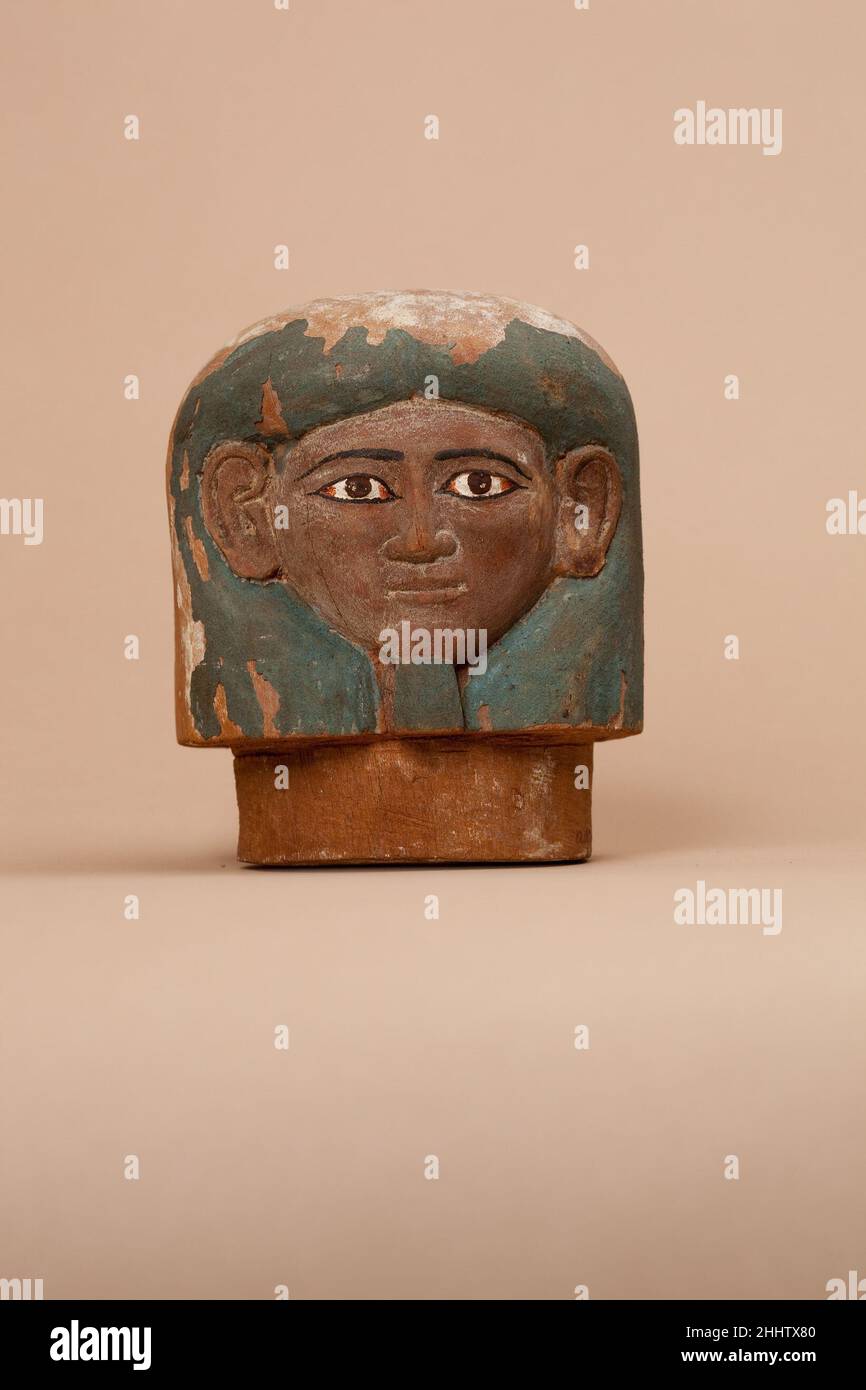 Canopic jar lid of Ukhhotep ca. 1981–1802 B.C. Middle Kingdom. Canopic ...