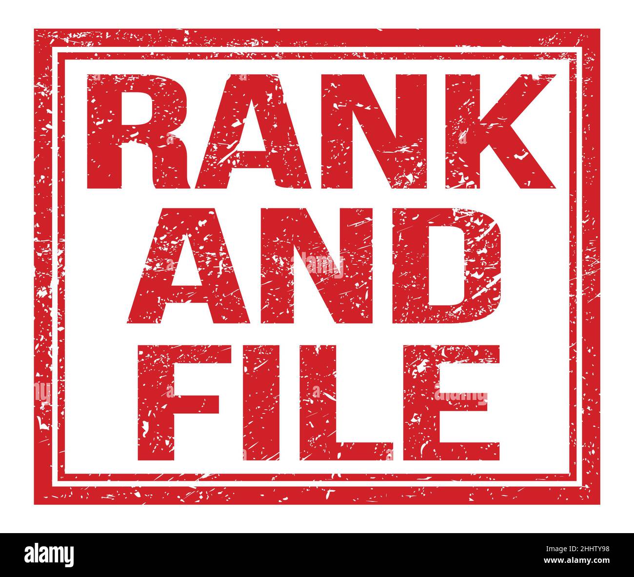 Rank and file Cut Out Stock Images & Pictures - Alamy