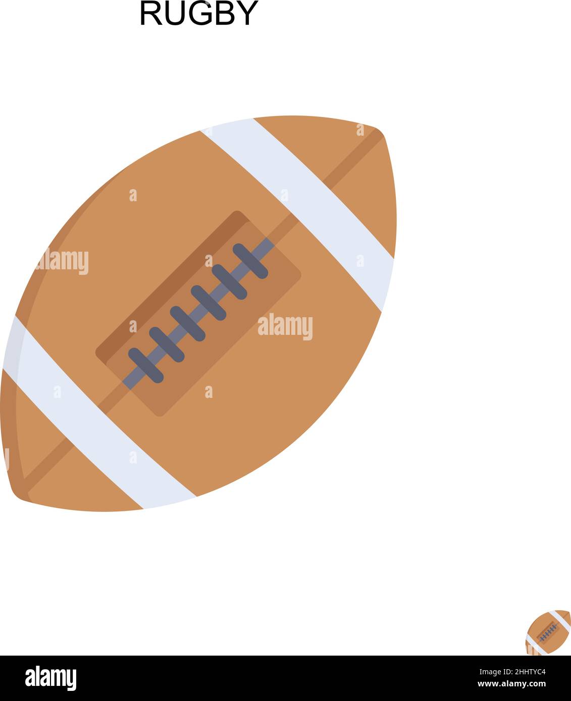 Rugby Simple vector icon.Perfect color modern pictogram on editable ...