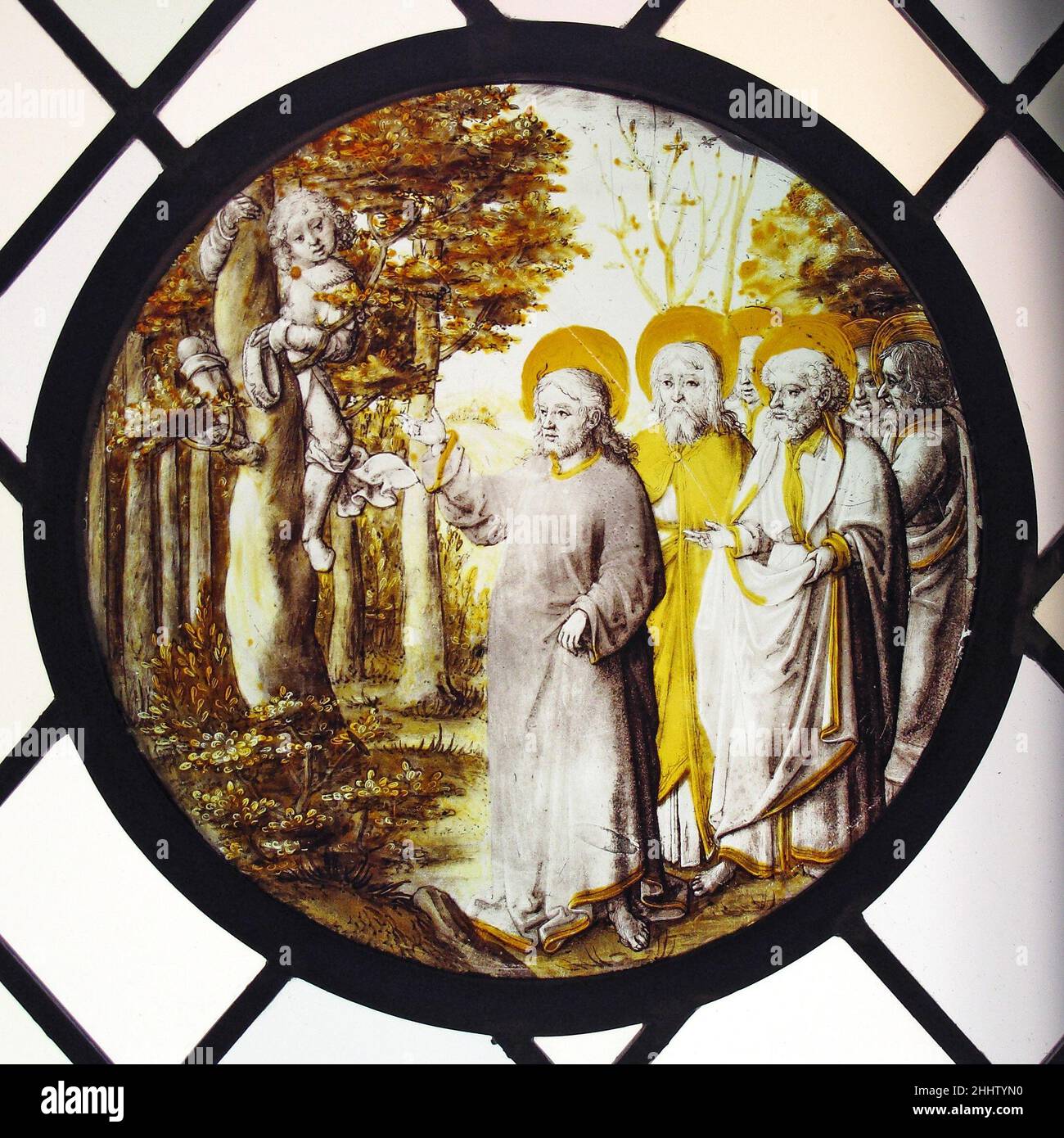 Roundel with Christ and Zacchaeus 1500–1510 North Netherlandish ...