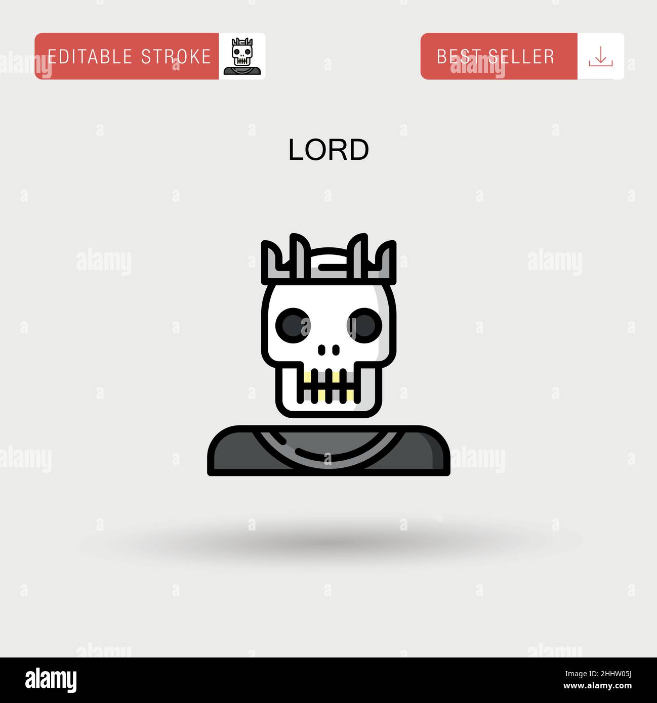 Lord Simple vector icon Stock Vector Image & Art - Alamy